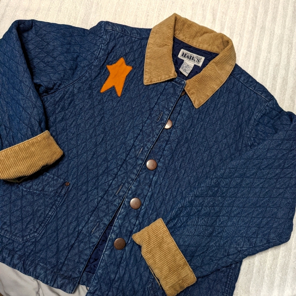 Quilted Jean Jacket - Gem